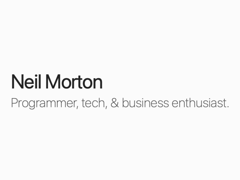 Neil Morton